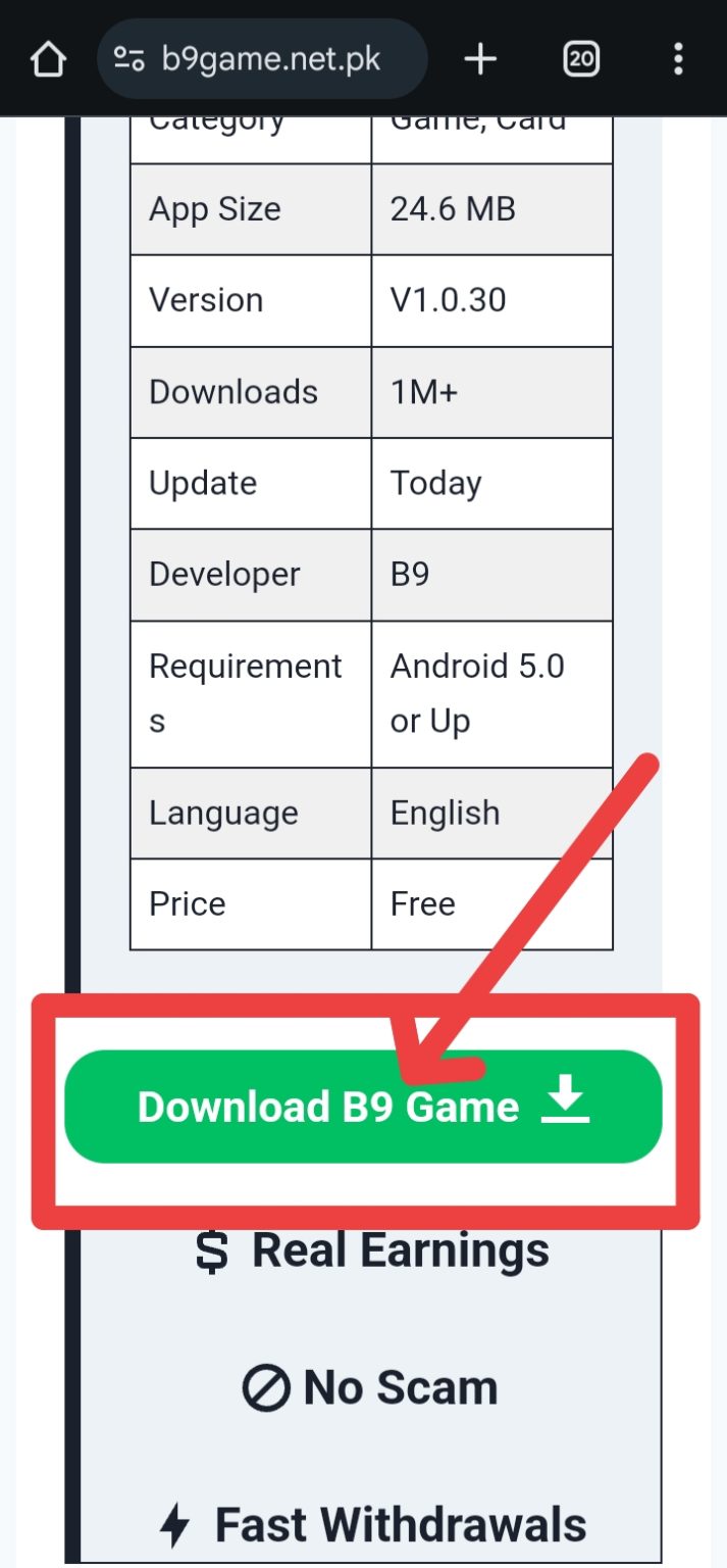 B9 Game Download APK For Android v1.0.30 Download 2025
